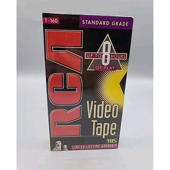 RCA | Media | Rca T6 Blank Vhs Standard Grade Video Tape Recordable Slp ...